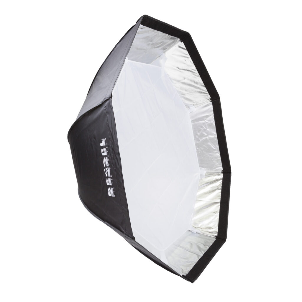 Bessel 120cm Silver Popup Octabox with 4cm grid – Bessel