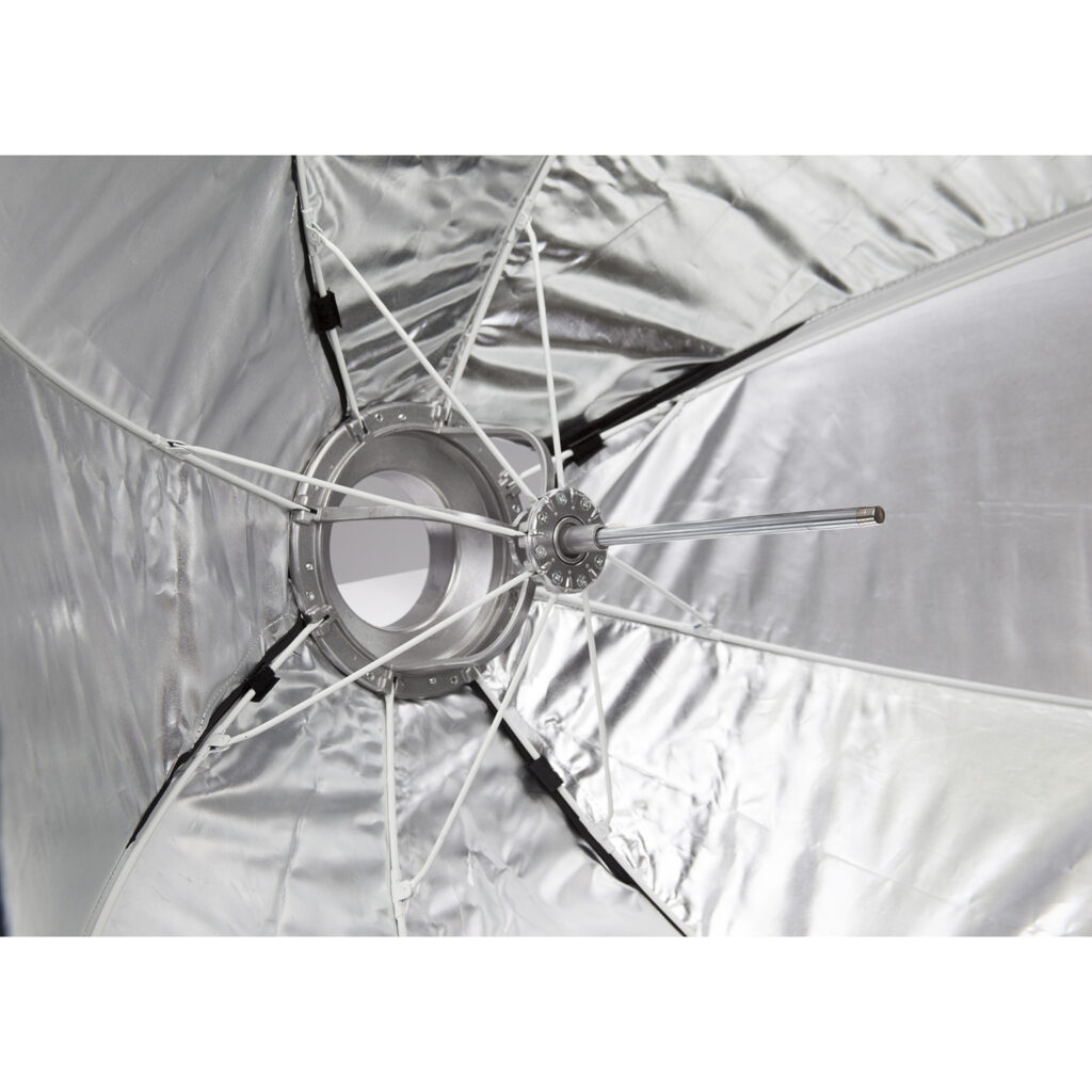Bessel 120cm Silver Popup Octabox with 4cm grid – Bessel